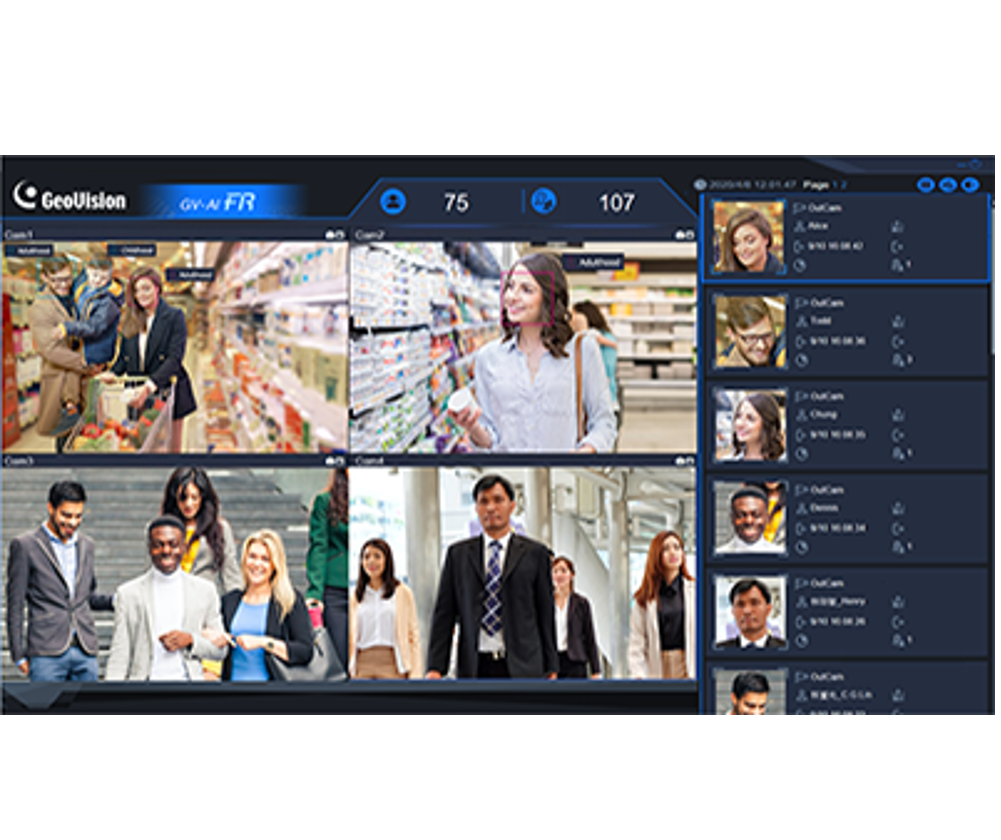 Video analytics software can perform Face Recognition | GeoVision UK